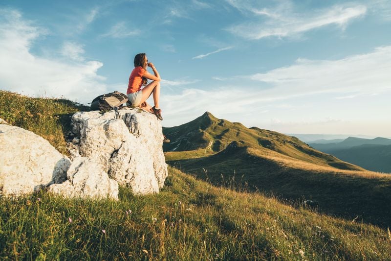 Cathar castles in the South of France region 's Occitanie