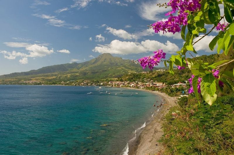 French Island La Martinique in the heart of the Caribbean sea