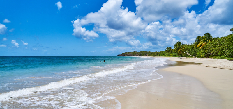 French Island La Martinique in the heart of the Caribbean sea