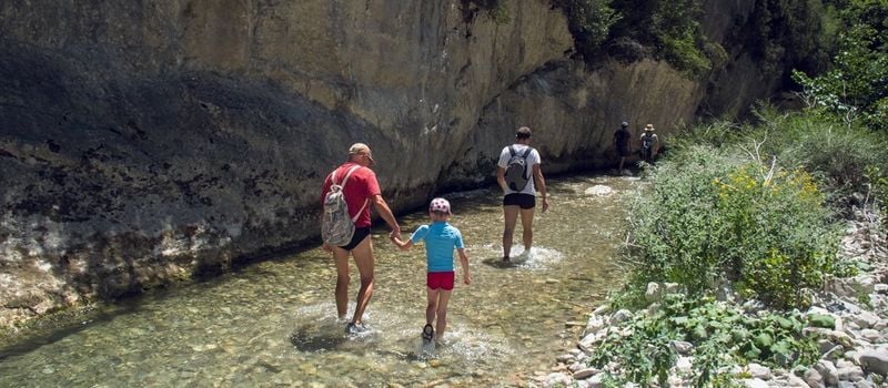 Heerlijk zwemmen in het helderste water van de Drôme