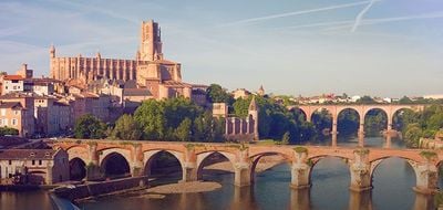 Cathar castles in the South of France region 's Occitanie