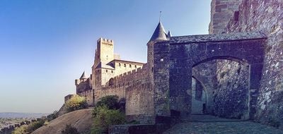 Cathar castles in the South of France region 's Occitanie