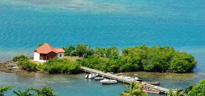 French Island La Martinique in the heart of the Caribbean sea