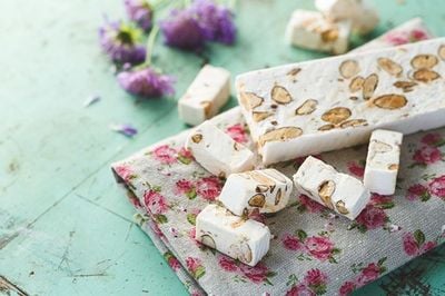 Nougat of Montelimar in France a sweet recipe and specialty