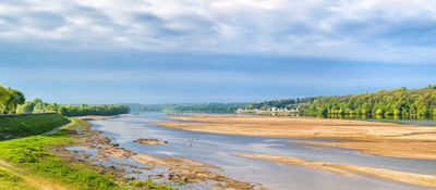 The Loire River, the castles and vineyards in Loire region France
