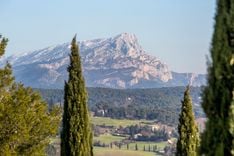 The French Mediterranean sea and coast line in Provence French Riviera